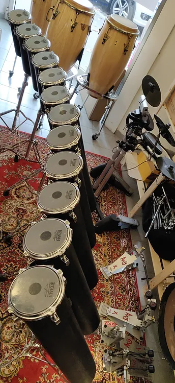 Tama Octobans Full set (12) with Tama stands - Batterie Percussion ...