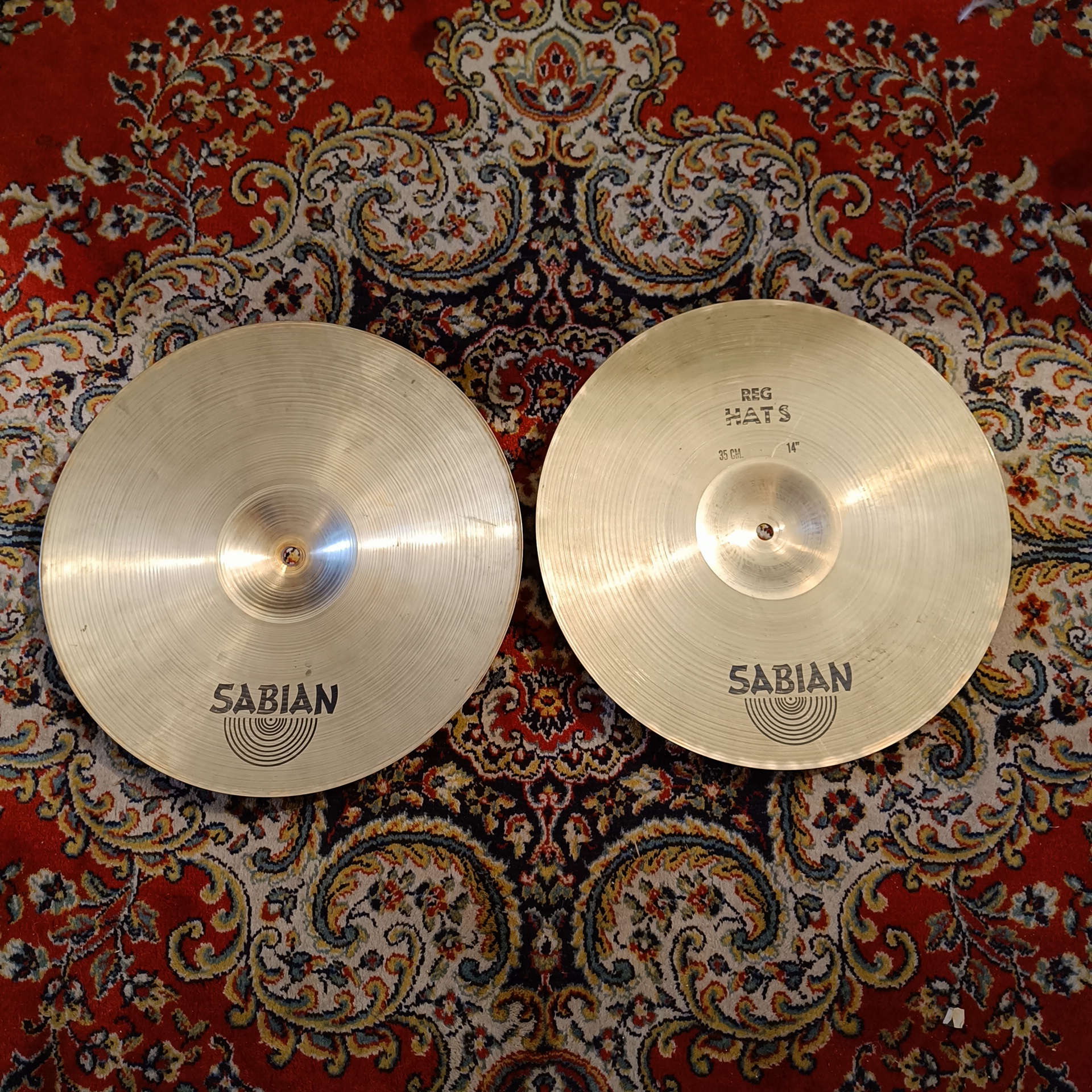 Sabian Regular Hi Hat 14" Vintage 80's - Batterie Percussion | Rimocc ...