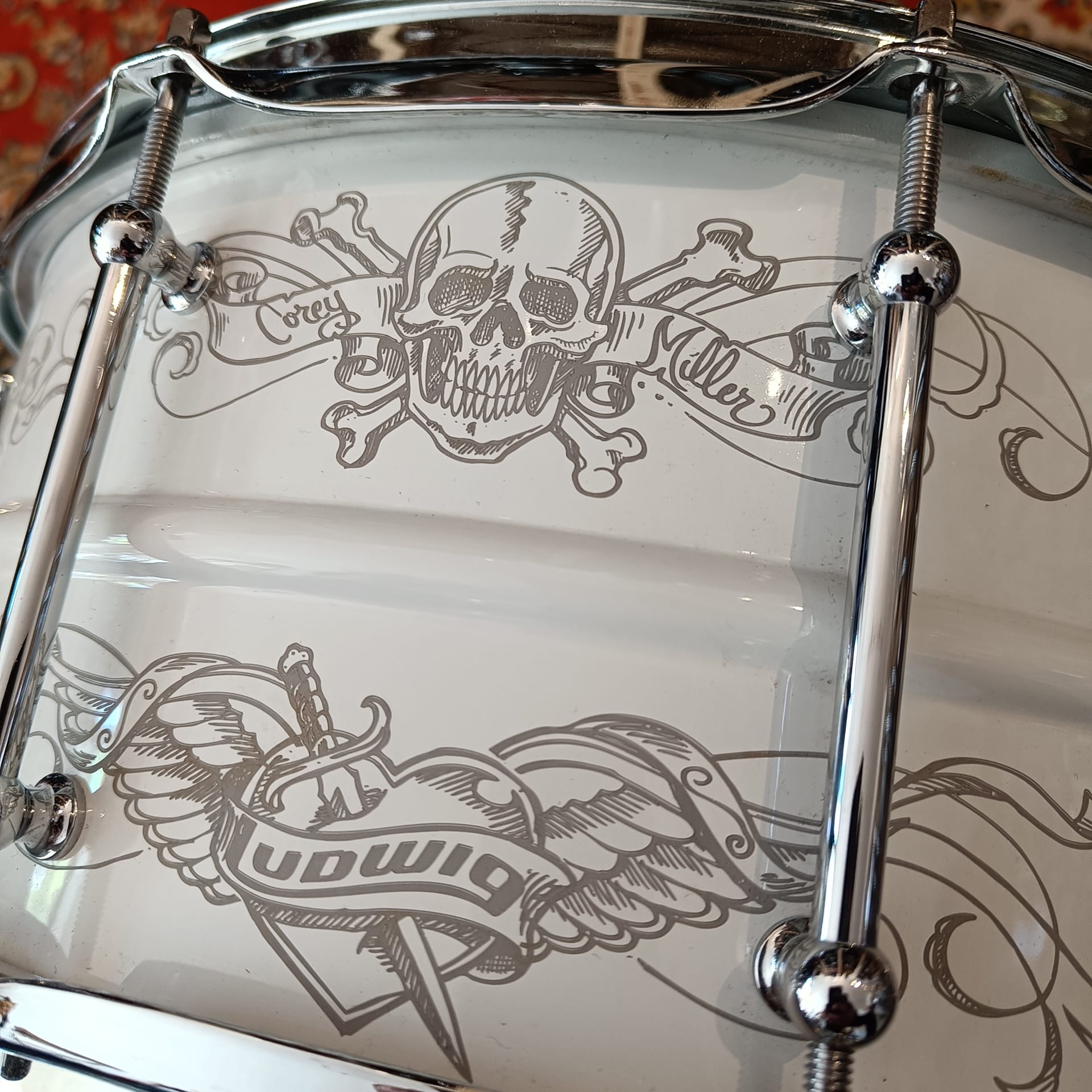 Ludwig Corey Miller Signature 14"x6,5" LW6514CM - Batterie Percussion ...